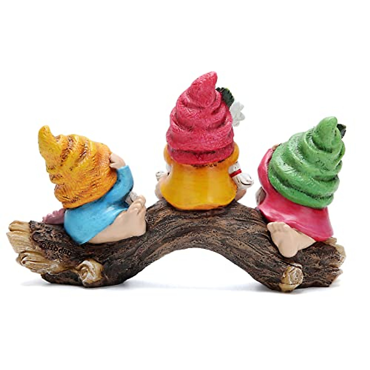 Hodao Spring Hear-No, See-No, Speak-No Gnomes Figurines Decorations Flower Gnomes Ornaments Scandinavian Tomte Elf Decor Gifts Summer Gnomes Figurines Decoration Home Table Spring Gnomes Decor