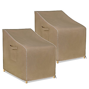 Rosoenvi Outdoor Chair Cover, Patio Chair Cover and Outdoor Furniture Cover Waterproof, Adirondack Chair Covers, Patio Furniture Covers for Rainy, Snowy and Sunny, 36 x 28 x 47 Inch, 2 Pack
