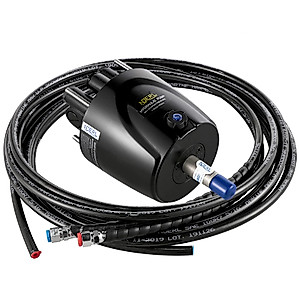 VEVOR Hydraulic Steering for Boats, 300HP Outboard Steering System Kit with Helm Pump, Cylinder, Steering Wheel and Hose