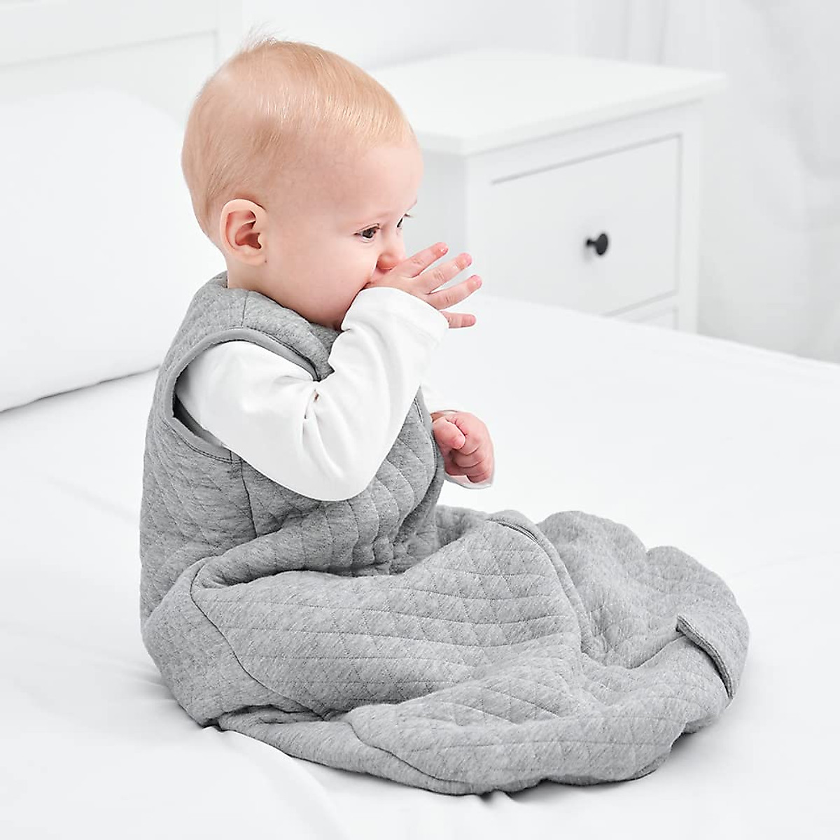 Yoofoss Baby Sleep Sack 6-12 Months TOG 2.5 Winter Wearable Blanket Baby Sleeping Bag for Toddler Sleeping Sack- Super Soft Warm Comfortable, Grey