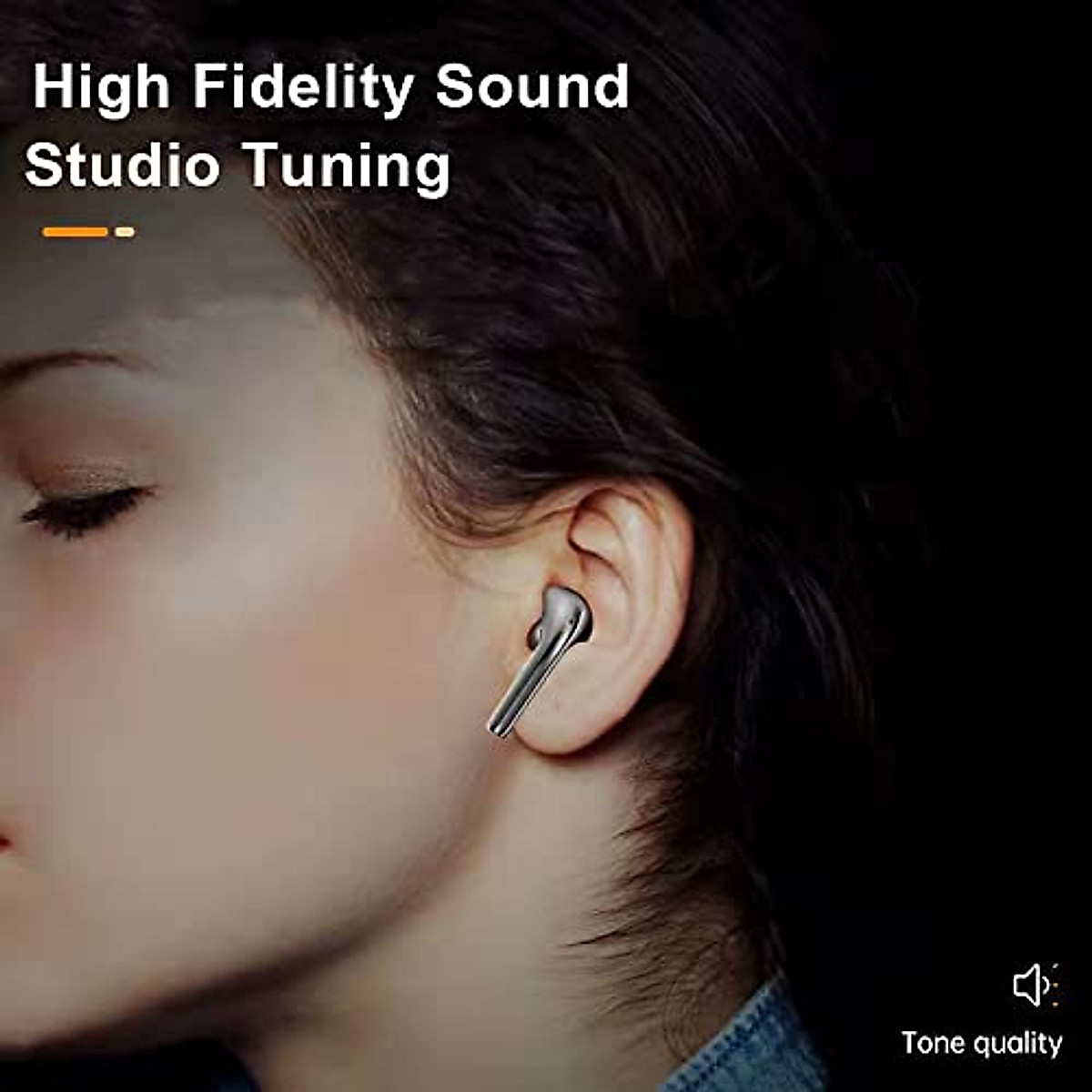 NVAHVA Bluetooth Headphones, EMC Microphone Earphones, Gaming Wireless Earbuds