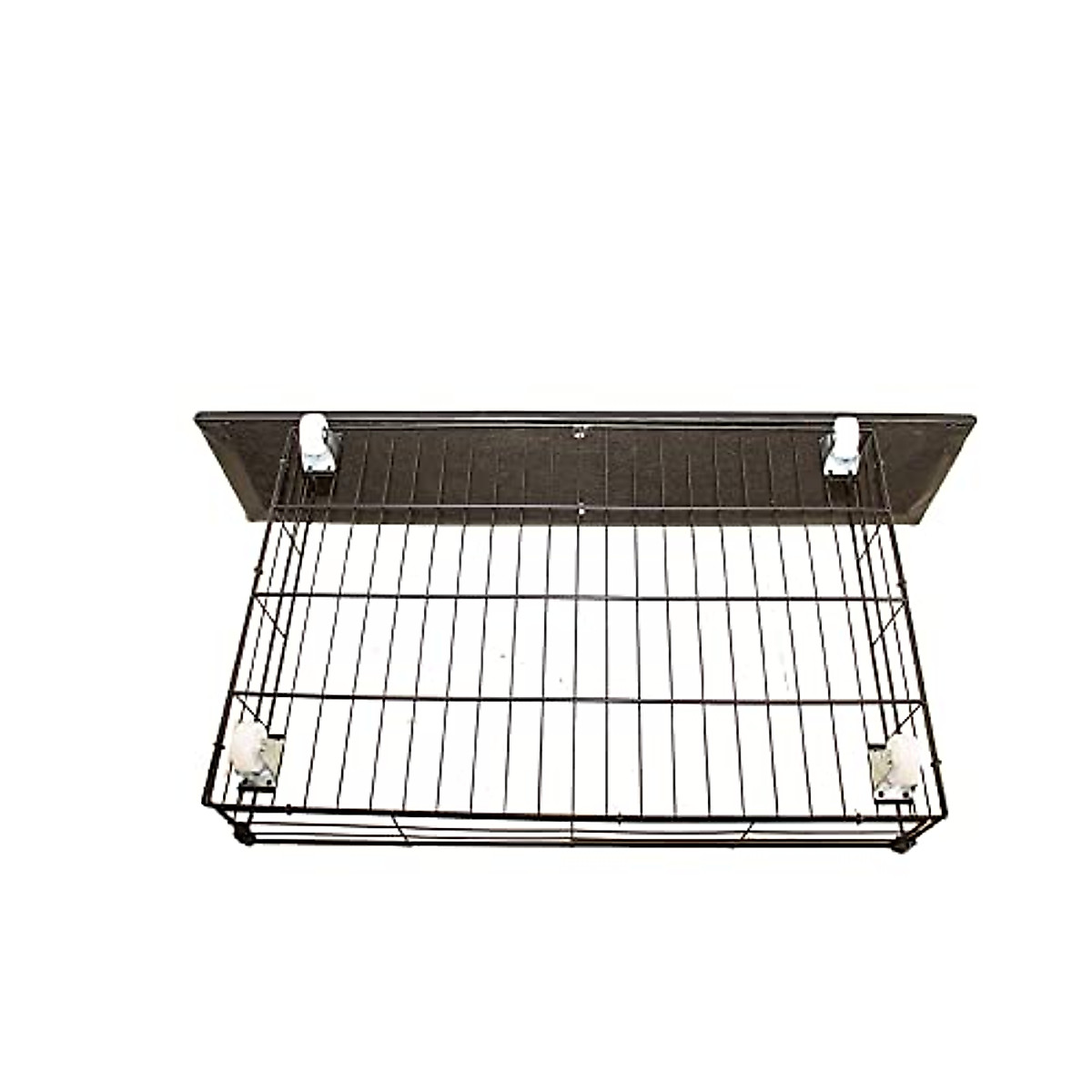 Queen Size Metal Platform Bed Frame, with Upholstered Headboard, 4 Storage Drawers, Heavy Duty Mattress Foundation w/Wood Slat Support, No Box Spring, Coffee