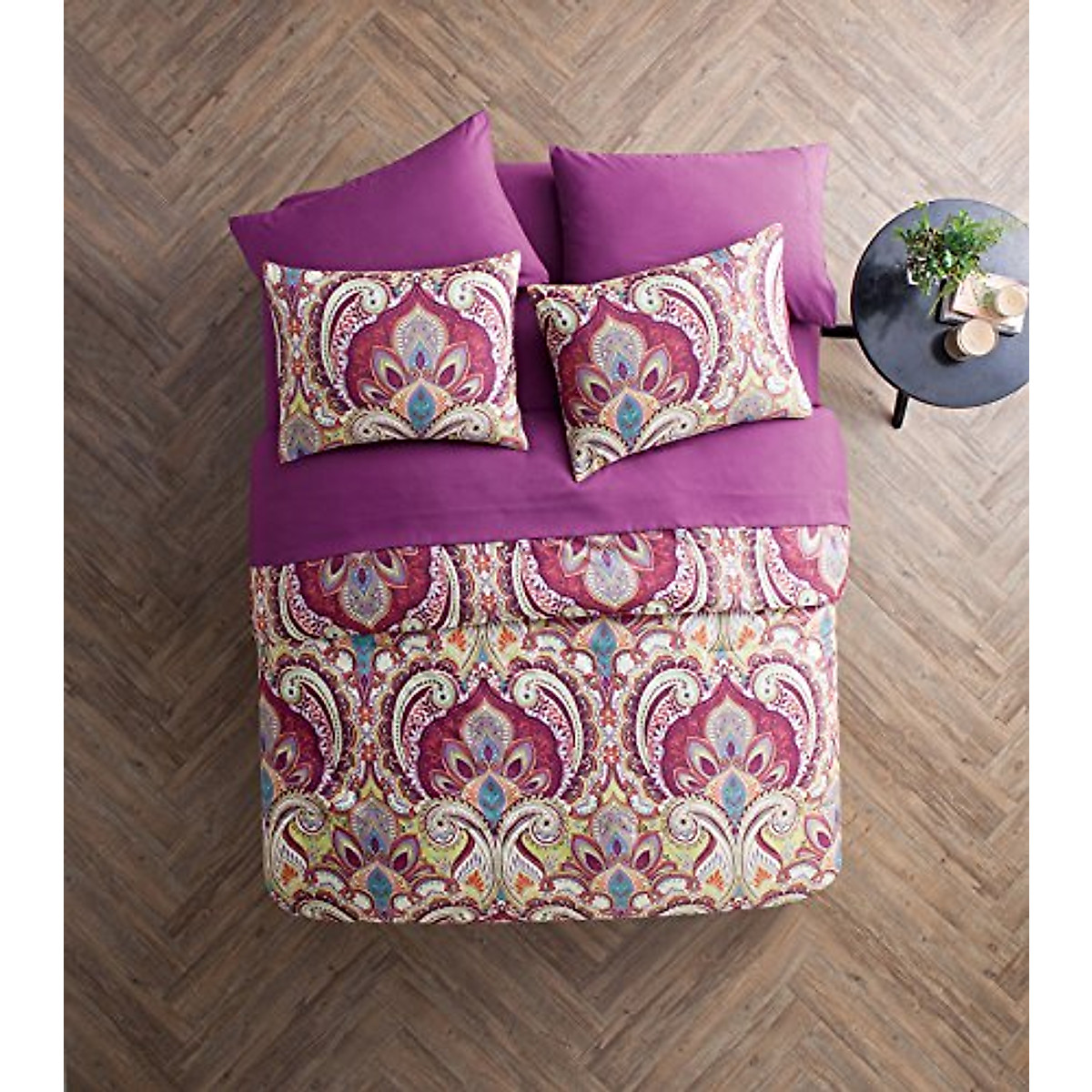 VCNY Home AliciaBohemian Paisley 8 Piece Bed-In-A-Bag Comforter Set, King, Multi