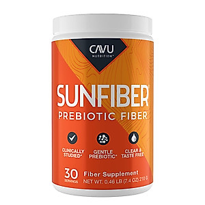 CAVU NUTRITION Gentle Prebiotic Fiber Supplement | Promotes Comfortable Digestion & Regularity* | Intestinal & Colon Health* (30 Servings)