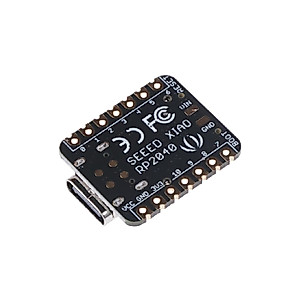 Seeed Studio XIAO RP2040 Microcontroller, with Dual-Core ARM Cortex M0+ Processor, Supports Arduino, MicroPython and CircuitPython with Rich Interfaces.
