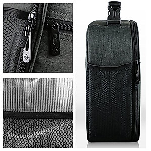 Hap Tim Insulated Lunch Box for Men, Reusable Lunch Bag for Women, Spacious Lunchbox Adult, Dark grey (18654-DG)