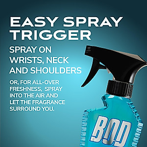 BOD man Fragrance Body Spray, Blue Surf, 8 fl oz