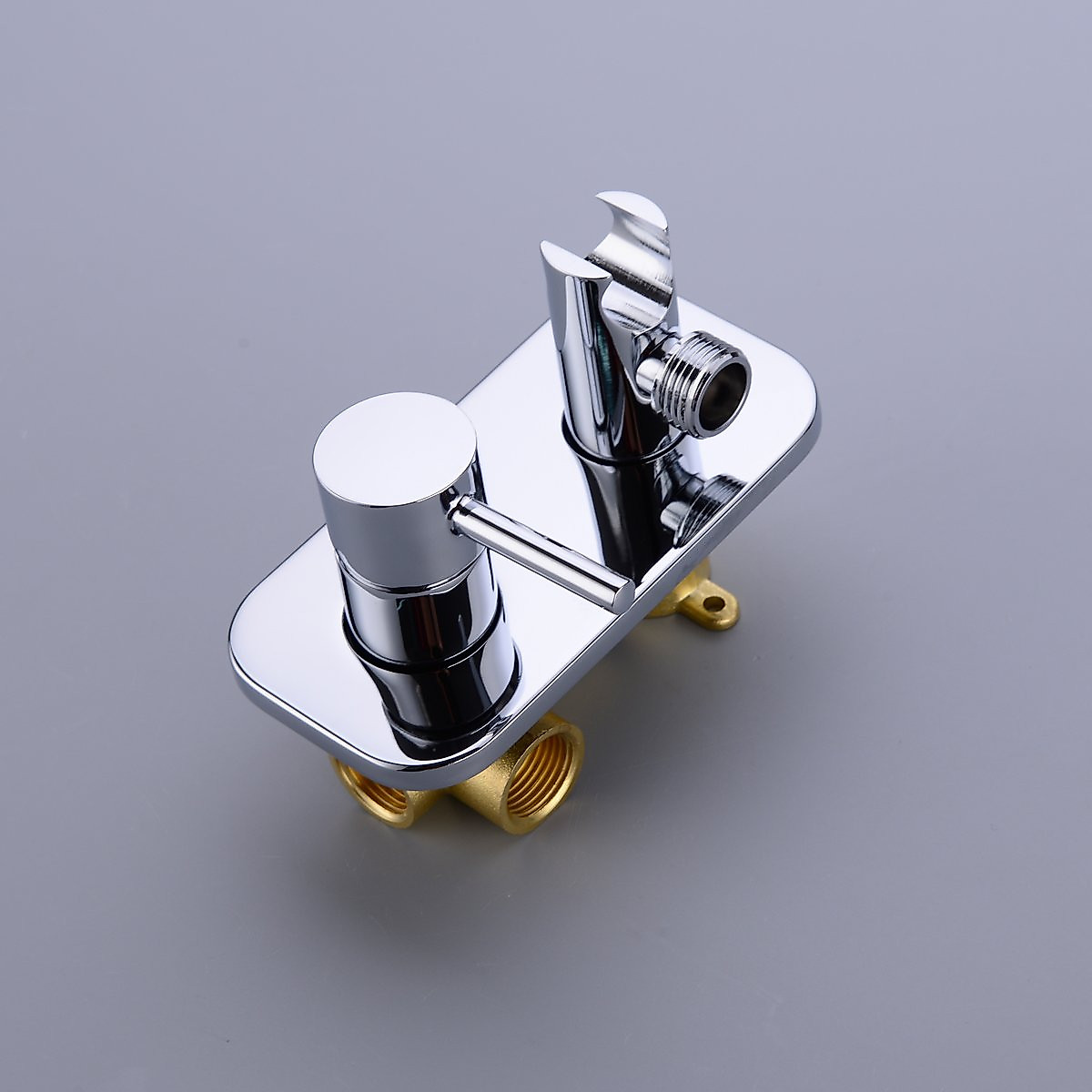 TRUSTMI Toilet Concealed Hot and Cold Bidet Spray Set, Brass Hand Held Warm Water Sprayer Shattaf,Chrome