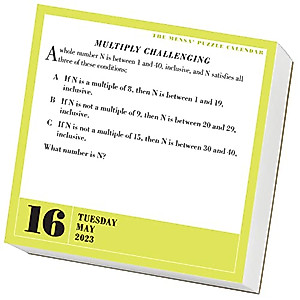 Mensa 365 Brain Puzzlers Page-A-Day Calendar 2023: Word Puzzles, Logic Challenges, Number Problems, and More