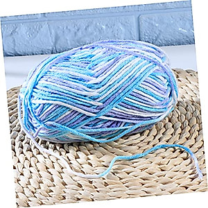 VILLCASE Knitting Yarn Soft Chunky Yarn Cotton Yarn for Crocheting Knitting Accessories Green Yellow Blue White Black red Yarn Blanket Yarn Bulky Yarn Cotton Yarn Cone Set Baby coarse Wool