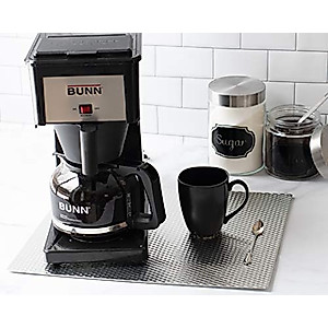 Heat Resistant, Non-Slip, Metal Counter/Table Protector Mat, Large - 14" x 17" - 2 Pack - Silver