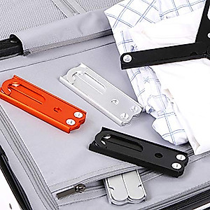 plplaaoo Portable Folding Clothes Hanger, Hangers,Nonslip Travel Hangers Metal Hangers,Multifunction Coat Hangers Travel Accessories,Clothes Drying Rack for Travel(Black)