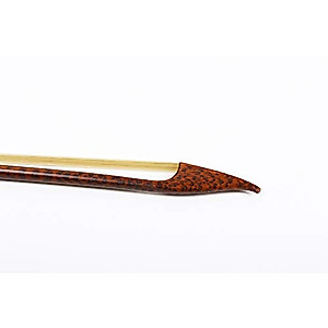 4/4 Snakewood Violin Bow Letterwood Baroque Style Outward timber Natural Bow Horse Hair (4/4)