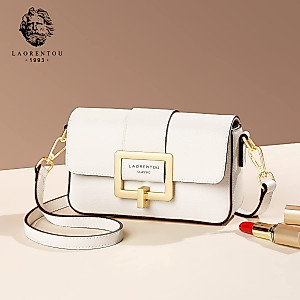 LAORENTOU Cow Leather Crossbody Bag for Women Small Phone Bag Purse Mini Shoulder Bags for Women Clearance