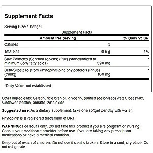 Swanson Saw Palmetto and Beta Sitosterol 30 Sgels (2 Pack)