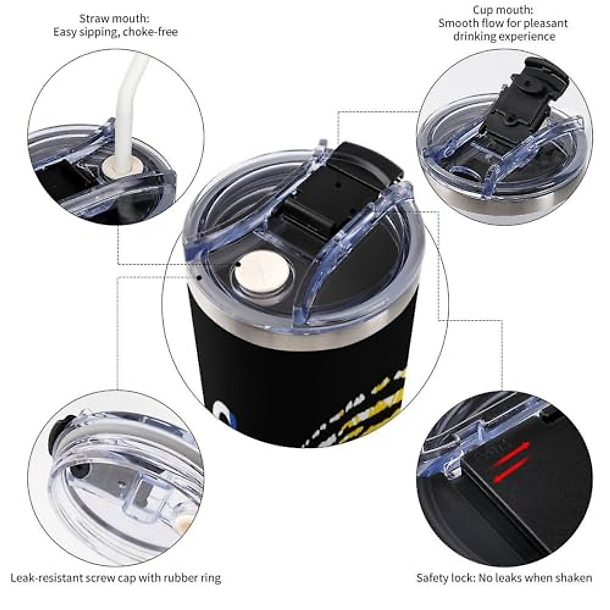 IT'S In My DNA Philippines Flag 40 Oz Tumbler with Handle And Straw Lid,Insulated Reusable Stainless Steel Travel Glass Mug 40 Ounces