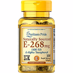 Puritans Pride Vitamin E-400 iu Naturally Sourced-100 Count (540)