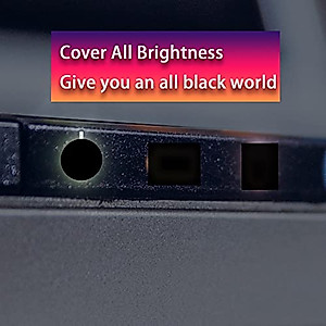 Birllaid Light Blocking Stickers, Black Out Stickers, Light Dimming Stickers LED Covers for Routers, Clocks and Electrical Appliances