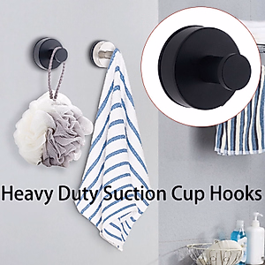 Avlpjno Luxe Grip Hook for Shower, Luxegrip Shower Hook, Luxe Hold No Drill Hooks, Adhesive Suction, Cup Hooks for Shower 304 Stainless Steel, Mirror for Hanging up to 15 lbs–Waterproof (A-4PCS)