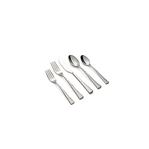 Cambridge Silversmiths Finnley Mirror 20-Piece Flatware Set, Service for 4,Silver