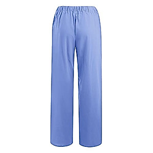 Track an Order On Amazon Womens Linen Pants Plus Size Drawstring Elastic Waist Casual Flowy Pant Wide Leg Pocket Summer Comfy Palazzo Pants International Sellers On Amazon Light Blue S