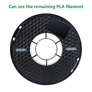 Kingroon Silk PLA 3D Printer Filament, Dimensional Accuracy +/- 0.03 mm, 1 kg Spool(2.2lbs), PLA Shiny Filament 1.75 mm (Silver)