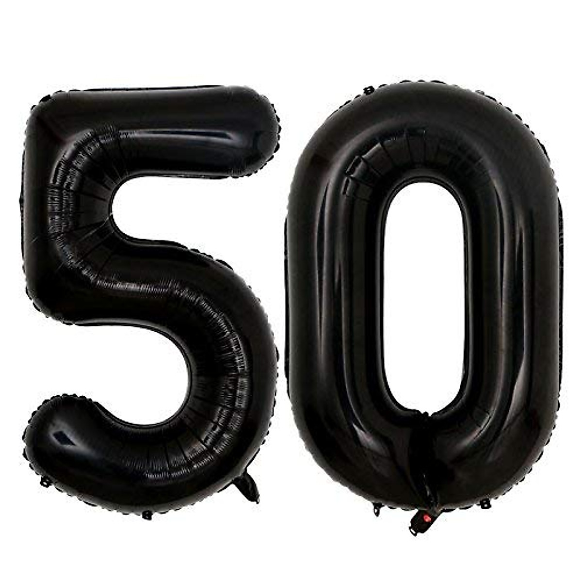 40inch Jumbo Black 50 Number Balloons for Birthday Party Decorations 50th Year Old Party Supplies(Black 50)