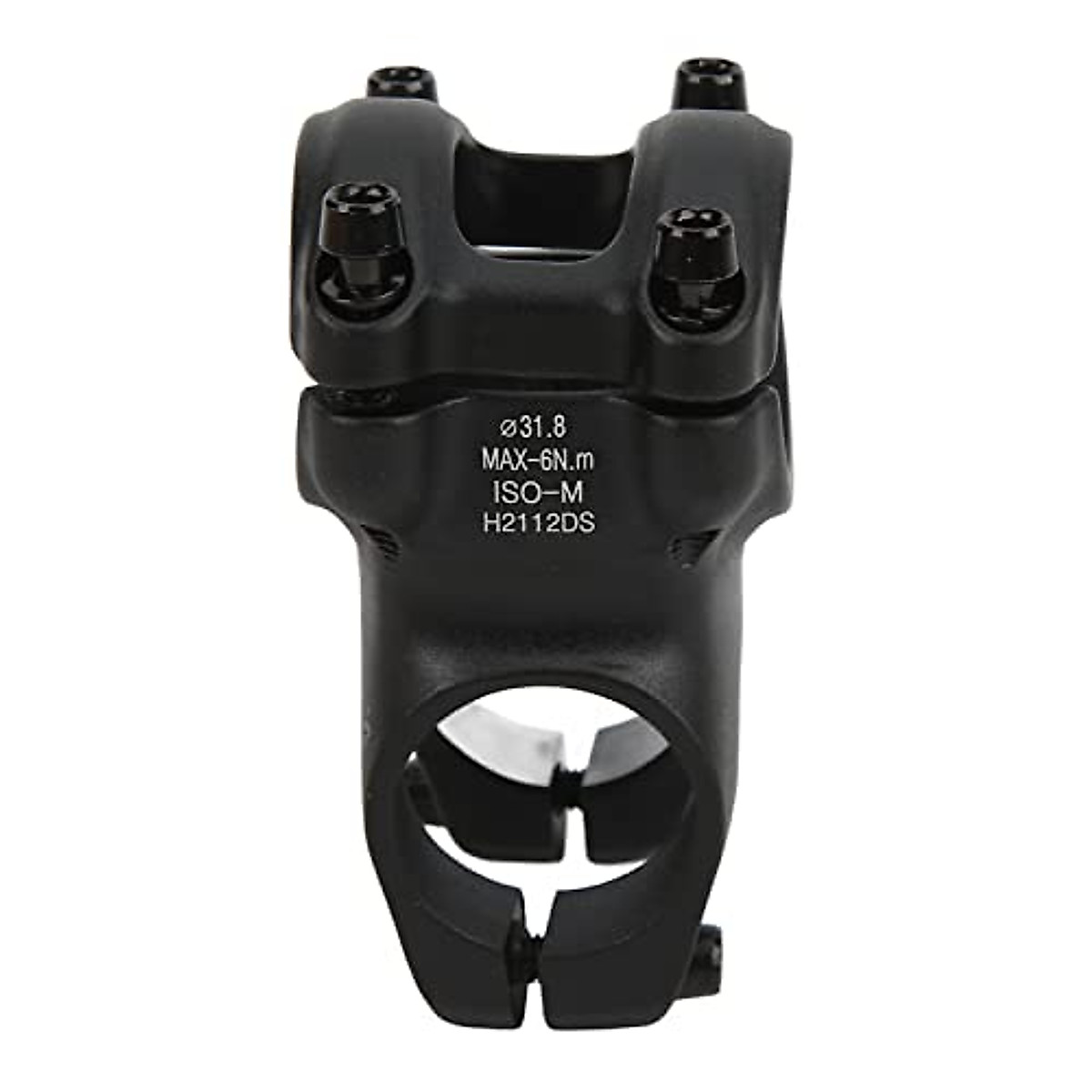 Demeras Bike Stem Riser, Bike Handlebar Stem Aluminum Alloy Hollow Design Wear Resistant Black for Mountain Bike for Road Bike