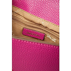 Anne Klein Womens Anne Klein Top Handle Satchel W/ Swag Chain lock tote, Orchid, One Size US