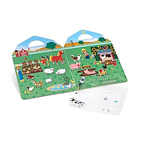 Melissa & Doug Puffy Sticker Play Set - On the Farm - 52 Reusable Stickers, 2 Fold-Out Scenes - FSC Certified