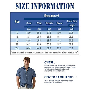 Elanbells Mens Linen Dress Shirt Beach Untucked Wrinkle Free Lightweight Shirt Green