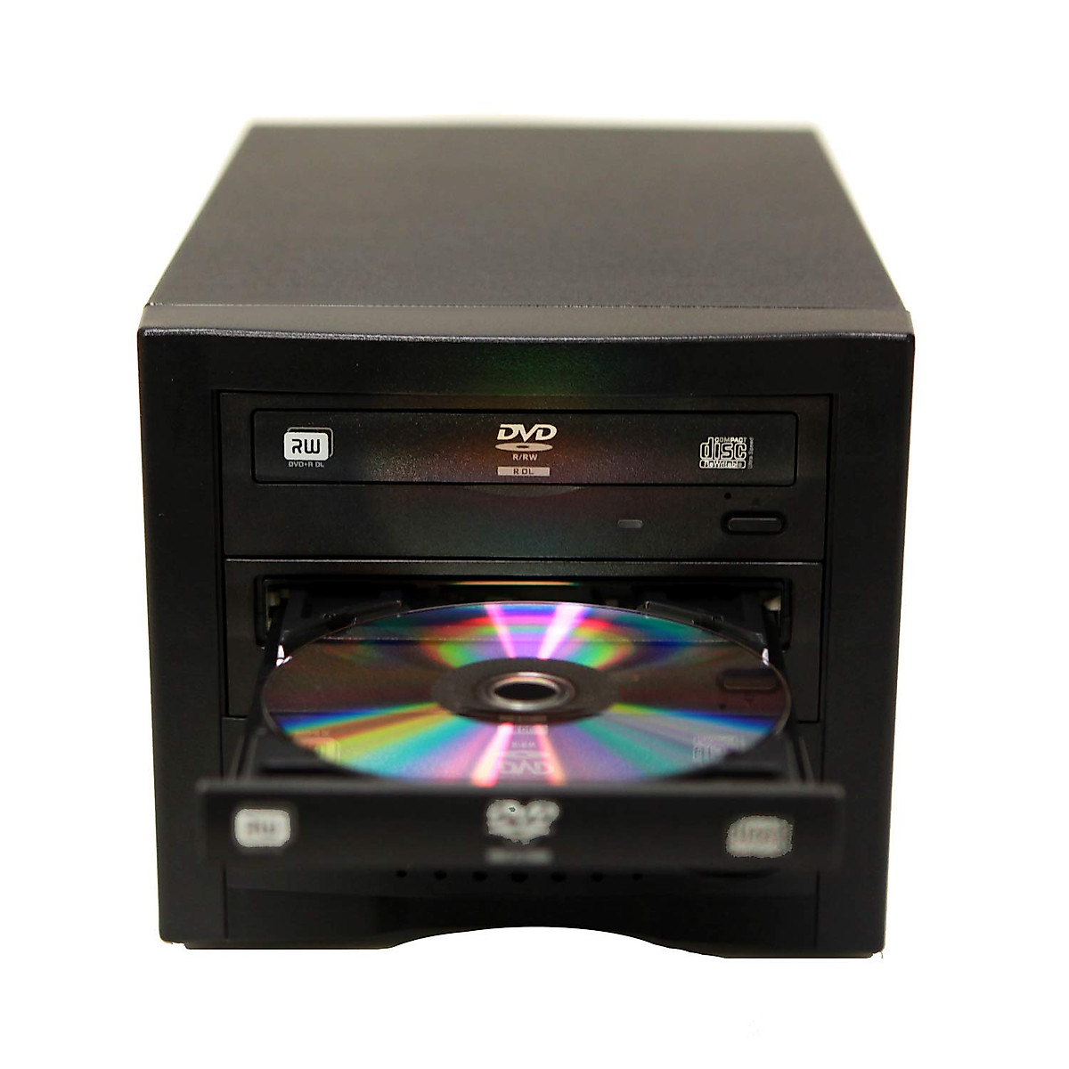 Acumen Disc Easy to USE CD DVD Disc Copier STANDALONE Duplicator System Tower with 24x DVD-Burner Writer Drive