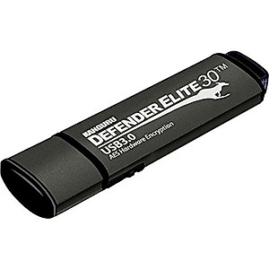 Defender Elite30, Hardware Encrypted, Secure, SuperSpeed USB 3.0 Flash Drive,,black