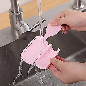 AKOAK 1 Pack Rice Spoon Stand, Plastic Cooker Spoon Organizer, Wall Mounted Household Kitchen/Bathroom Accessory Finishing Rack