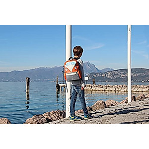 BRISA VW Collection - Volkswagen Samba Bus T1 School, Travel Backpack (S/Orange)