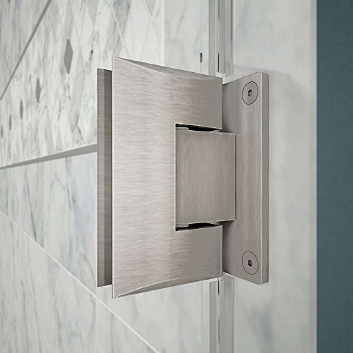 DreamLine Unidoor 28 in. W x 72 in. H Frameless Hinged Shower Door in Brushed Nickel, SHDR-20287210F-04