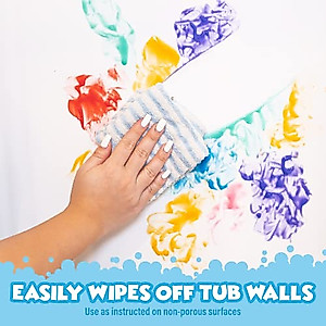 Tub Works™ Bathtub Finger Paint Soap, Classic 6 Pack | Non-Toxic | Washable Bathtub Paint for Finger Painting on Tub Walls | Ideal Toddler Bath Toys for Creative Play | Easy to Clean, Fun Bath Paint