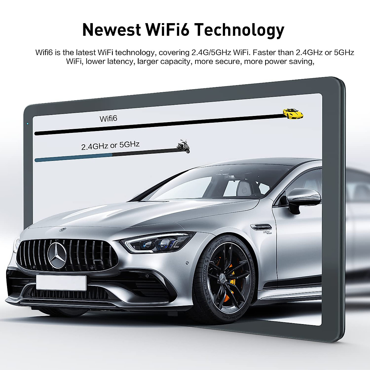 neoregent Tablet 10.4 inch 3GB RAM 32GB ROM WiFi 6 Android 11 6000mAh HD 1332 * 800 Quad Core Tablets (Gray)