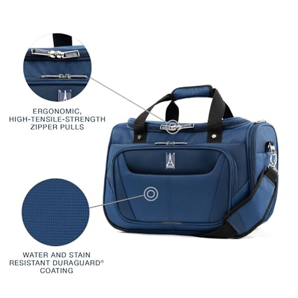 Travelpro Maxlite 5 Softside Lightweight Underseat Carry-On Travel Tote, Overnight Weekender Bag, Men and Women, Sapphire Blue, 18-Inch