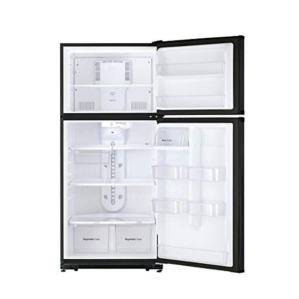 Winia WTE18HSBCD 18 Cu. Ft. Top Mount Refrigerator Ice Maker Ready - Black