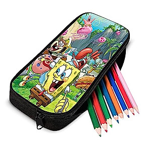 DENMER Cartoon Backpack 3Pcs Anime Backpack with Lunch Box Pencil Case Large Capacity Daypack for Travel Hiking 16 Inch Style2