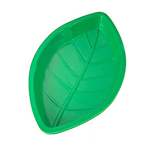 PowerTRC Reusable Snack Tray | Palm Leaf Design Candy, Snack, Or Dip Tray | Reusable Island Jungle Theme Decoration Platter (12 Packs)