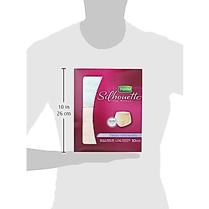 Depend Silhouette for Women Incontinence Briefs, Maximum Absorbency, Large/X-Large, 10Count