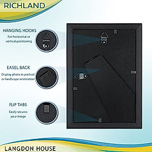 Langdon House 4x6 Silver Picture Frame, Distinguished Edging for Classic Style, Richland Collection