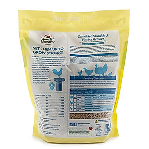 Manna Pro Gamebird Showbird Crumbles|Formulated for birds with Vitamins & Minerals|5 Pounds