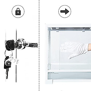 OIIBO 50 Gallon Reptile Terrarium,36" x 18" x 18" Knock Down Glass Reptile Tank, Sliding Door Terrariums Habitat for Reptiles Amphibians, Alternative Side Wire Mesh for Small Animals Use
