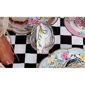 Talking Tables Truly Alice Mad Hatter Cake Domes for a Tea Party or Wedding, Multicolor (6 Pack)