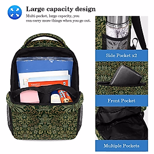 VBFOFBV Lightweight Casual Laptop Backpack for Men and Women, Vintage Army Green