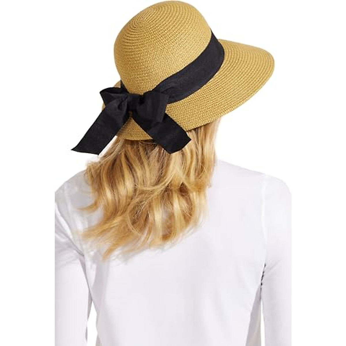 Coolibar UPF 50+ Women's Asymmetrical Clara Sun Hat - Sun Protective (One Size- Natural)