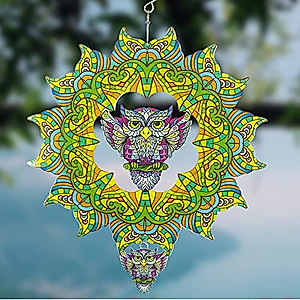 Wind Spinners for Yard and Garden, Wind Spinners Hanging for Indoor Outdoor, Wind Sculptures & Spinners Metal 12 inch